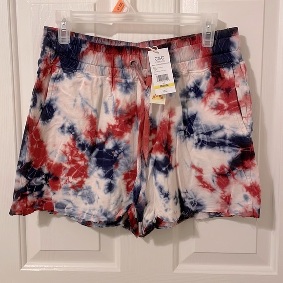 C&C California | Shorts | Medium Red White And Blue Cc California Tie ...